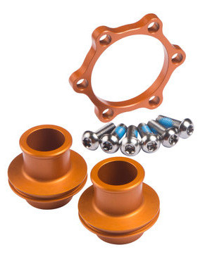 MRP Better Boost Adapter: Stans Neo Front 15x100mm - 6 Bolt - Orange ...