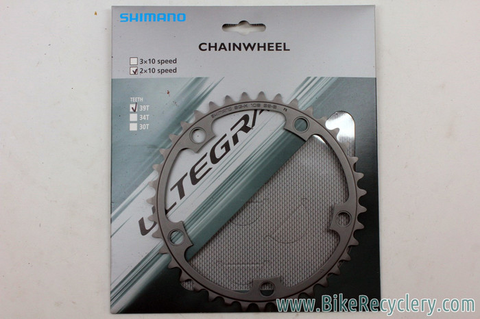 Shimano Ultegra 6700 Chainring: 39t x 130mm - Grey - SG-X - 10 Speed ...