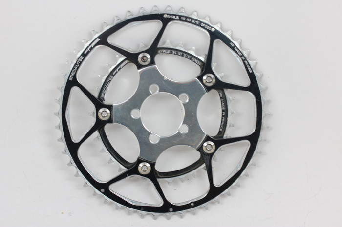 Cyclotourist Crank 50.4mm > 110mm Adapter & TA Zephyr 9/10sp Chainrings ...