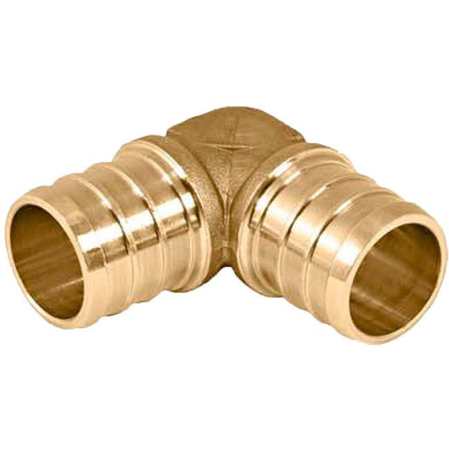 3/4 PEX x 1/2 PEX 90 Elbow Lead Free Brass (39323) - PVCFittingsDirect.com