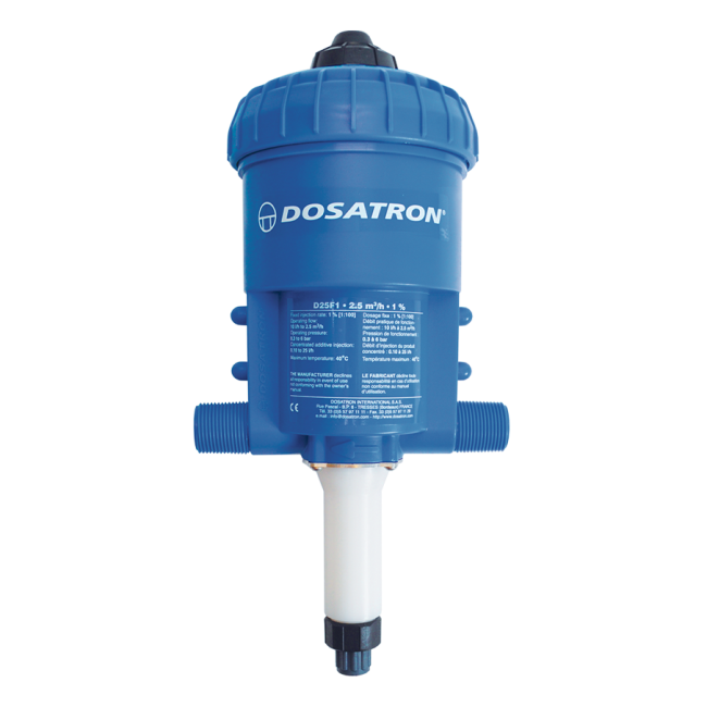 Dosatron D25F1VFII Water-Powered Fertilizer Injector 11 GPM 1:100 Fixed ...