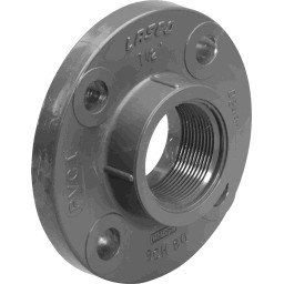 1" PVC Flange, Schedule 80, Solid Style, Fipt - PVCFittingsDirect.com