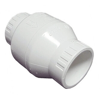 3/4" PVC Swing Check Valve, Slip x Slip - PVCFittingsDirect.com
