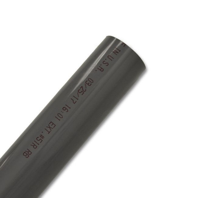 2" Schedule 80 PVC Pipe 8008-020AB - 5ft - PVCFittingsDirect.com