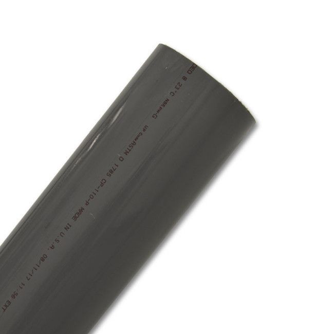 4" Schedule 80 PVC Pipe 8008-040AB - 5ft - PVCFittingsDirect.com