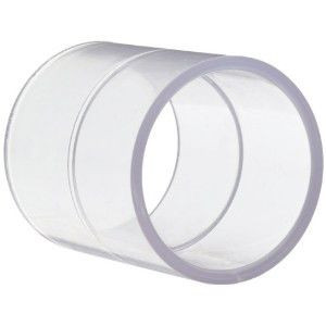 8 inch Clear PVC Coupling 429-080L - PVCFittingsDirect.com
