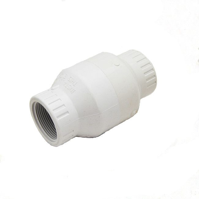 1" PVC Swing Check Valve - Threaded (S1520-10F) - PVCFittingsDirect.com