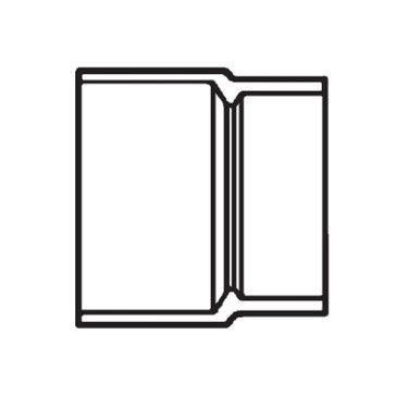 4" DWV PVC Hub Adapter - CISP Hub D122-040 - PVCFittingsDirect.com