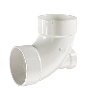 3" x 1-1/2" DWV PVC 1/4 Bend w/ Low Heel Inlet D303-337 ...