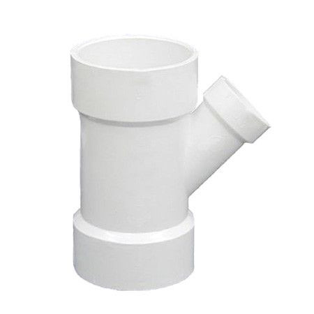 4" x 4" x 3" DWV PVC Reducing Wye D601-422 - PVCFittingsDirect.com