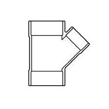6" x 4" Sch 40 PVC Reducing Wye Soc 475-532 - PVCFittingsDirect.com