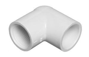 1" 90° Degree Elbow PVC Fitting Slip x Fipt Schedule 40 ...