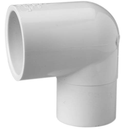 4" Sch 40 PVC 90 Street Elbow - Spig x Soc 409-040 - PVCFittingsDirect.com