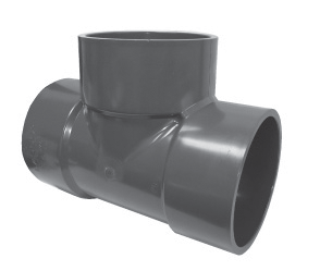 10" Sch 80 PVC Tee - Soc 801-100F - PVCFittingsDirect.com