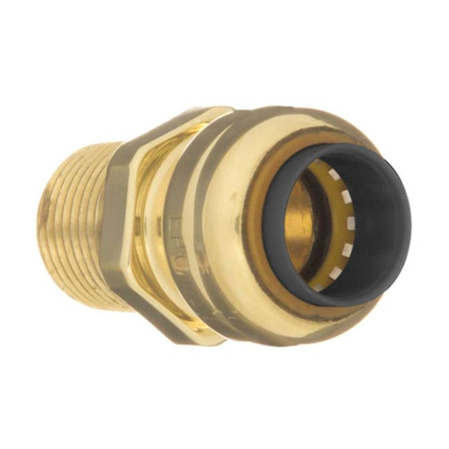 1" Brass Push Fit Male Adapter 10155472 - PVCFittingsDirect.com