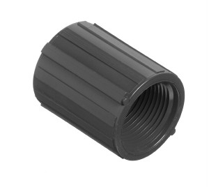 1 1/2" Gray Threaded Coupling Fipt x Fipt PVC Fitting Schedule 40 ...