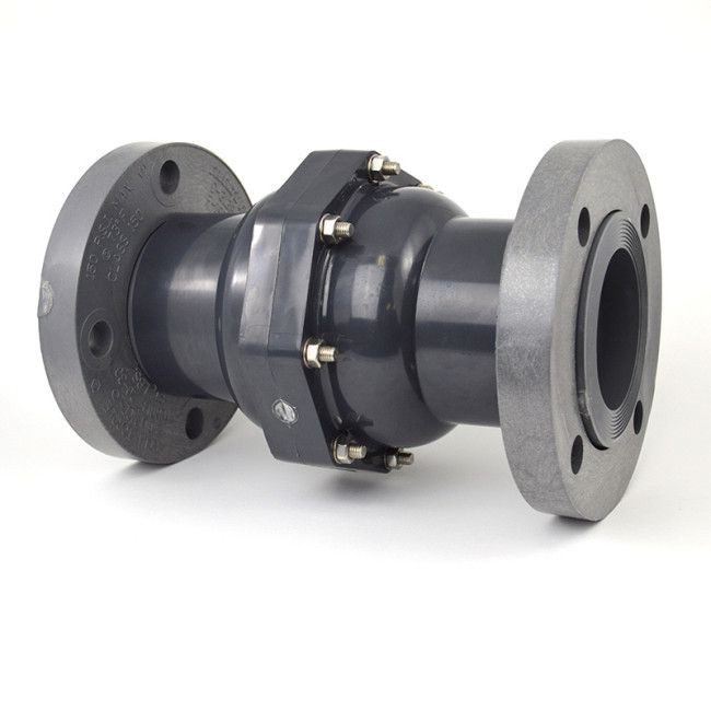 3" Industrial PVC Swing Check Valve w/ Flange Kit - PVCFittingsDirect.com