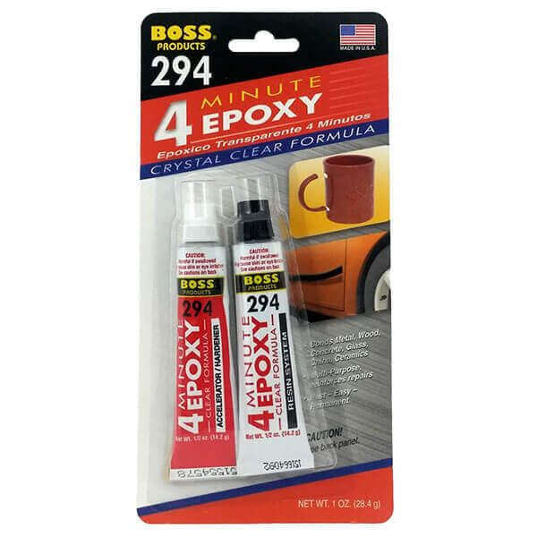 Boss 294 4 Minute Epoxy - Clear - PVCFittingsDirect.com
