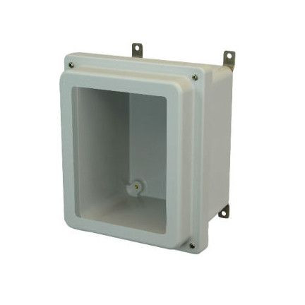 AM1086RW 10x8x6 NEMA 4X Fiberglass Enclosure w/ Raised Lift-Off Screw ...