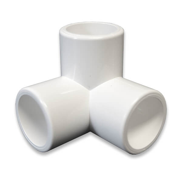 1/2" Furniture Grade 3-way Side Outlet Elbow - PVCFittingsDirect.com