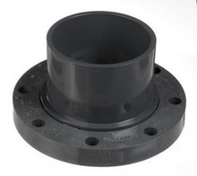 10" PVC Flange, Schedule 80, Loose Ring, Spig - PVCFittingsDirect.com