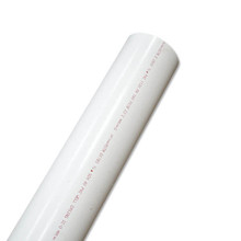 6" Schedule 40 White PVC Pipe 4004-060AB - 5ft - PVCFittingsDirect.com