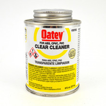 Oatey Clear Cleaner for PVC / CPVC / ABS - 1/2 Pint - PVCFittingsDirect.com