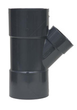 2" x 1-1/2" Schedule 80 PVC Reducing 45 Wye 875-251 - PVCFittingsDirect.com
