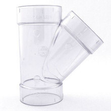 6" x 4" Clear PVC Reducing Wye 475-532L - PVCFittingsDirect.com