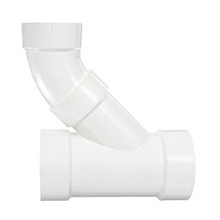 6" x 4" DWV PVC Reducing Wye and 1/8 Bend (2 pc) D504-532 ...