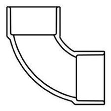 3/4" Schedule 80 PVC Sweep 90 Elbow 806-007S - PVCFittingsDirect.com