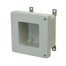 AM664HW 6x6x4 NEMA 4X Fiberglass Enclosure w/ Hinged Screw Cover Window ...