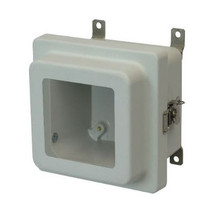 AM664RTW 6x6x4 NEMA 4X Fiberglass Enclosure w/ Raised Twist Latch ...