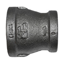 1-1/4" x 1" Black Malleable Iron Reducer Coupling (BMCO1141 / 35031) - PVCFittingsDirect.com
