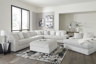 6pc Package - Sectional Ottoman and Oversized Chaise "Stupendous"