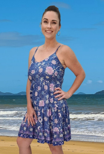 Ally Boho Daisy Baby doll Dress SB1010