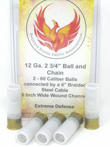 Phoenix Rising Ammo | 12 GAUGE 2 3/4" BALL AND CHAIN AMMUNITION