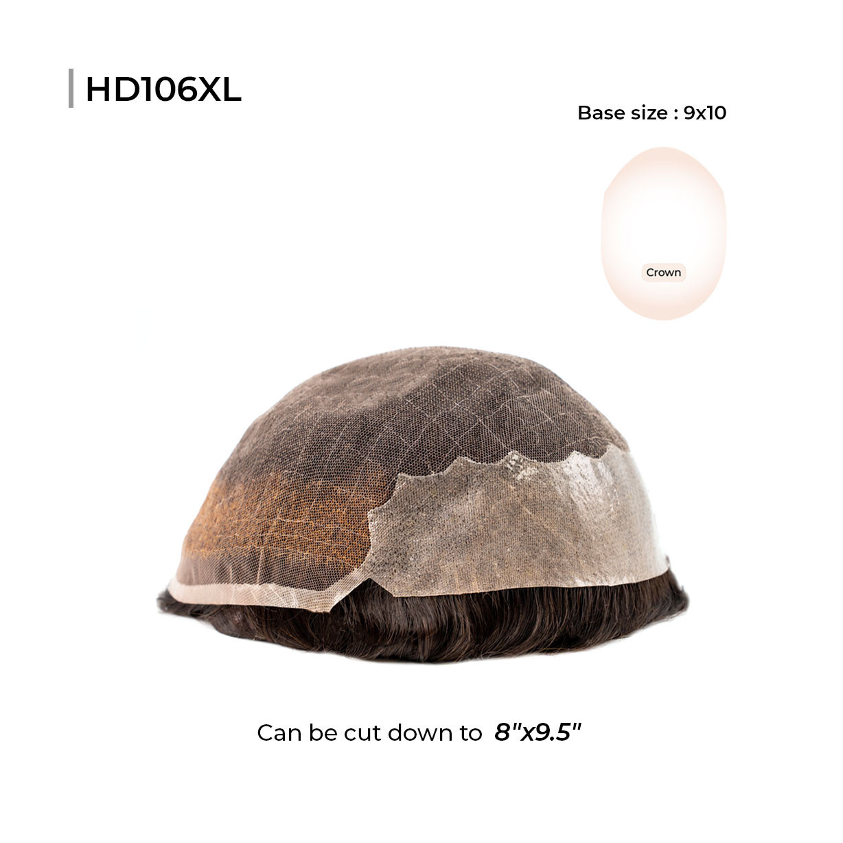 HD106XL Complément Capillaire Haute Densité Pour Hommes ...