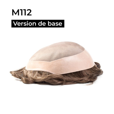 M112SBSC Complément Capillaire Pour Hommes | Le Devant Double Plié En Tulle