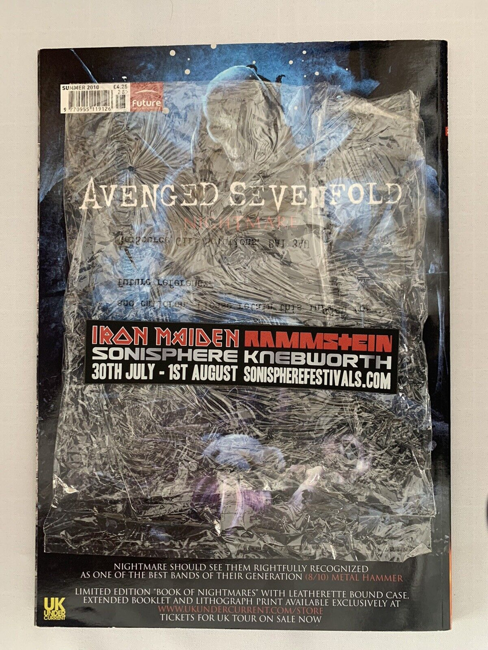 Iron Maiden Magazine Metal Hammer Hologram Cover The Final Frontier ...