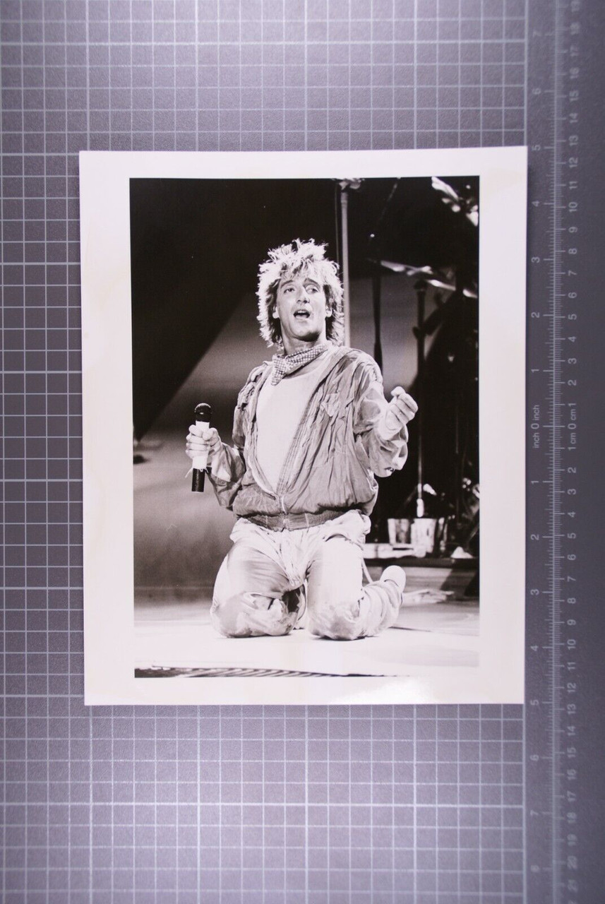 Rod Stewart Photograph Professional Promotion Stamped Mid 1980s ...