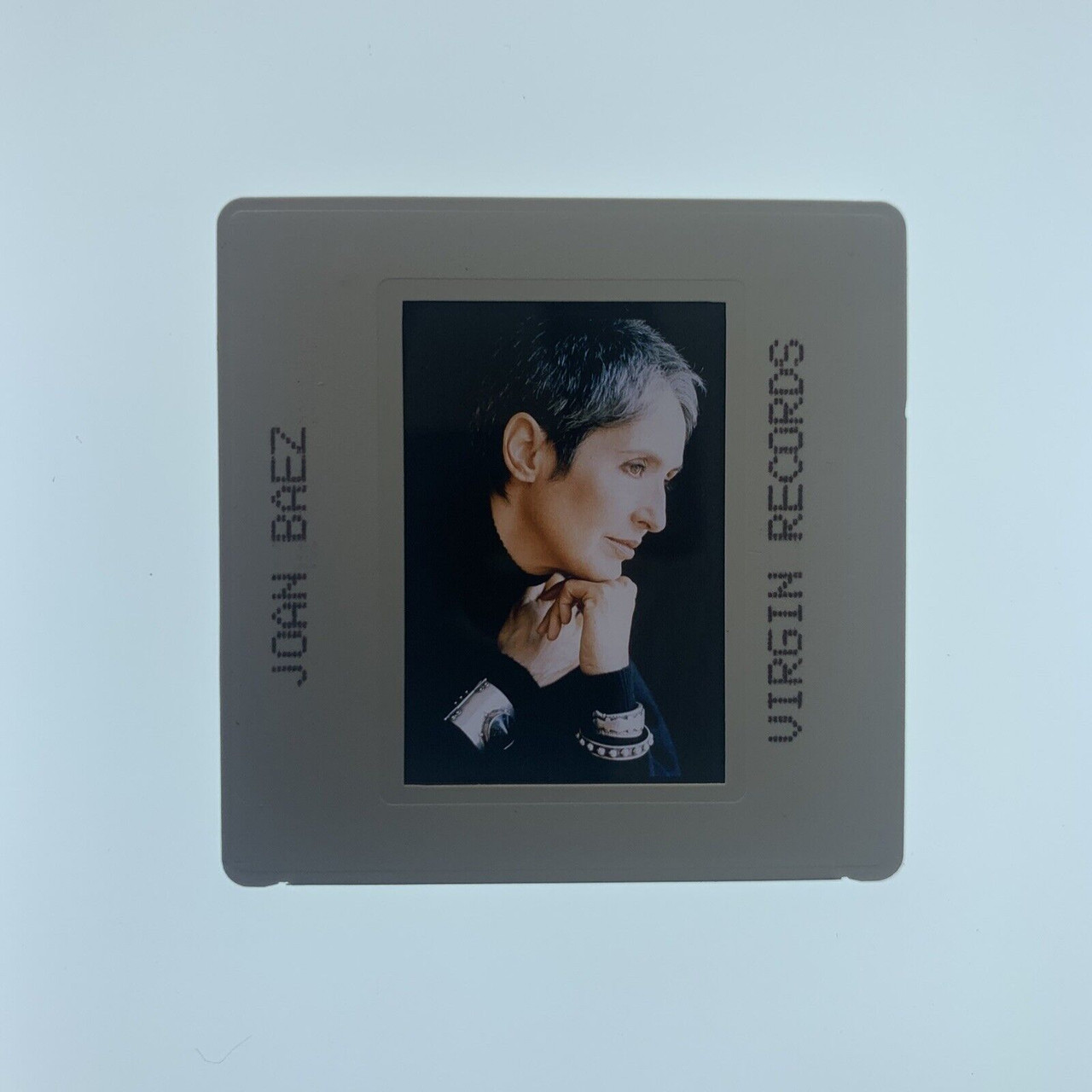 Joan Baez Transparency Virgin Records Promo Positive Photographic Slide ...