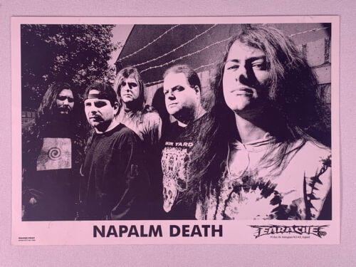 Napalm Death Photo Official Walkerprint Earache Promo Circa 1990s ...