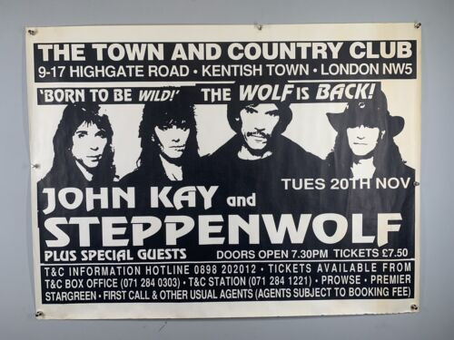 Steppenwolf John Kay Poster Vintage Original Promo Town and Country ...