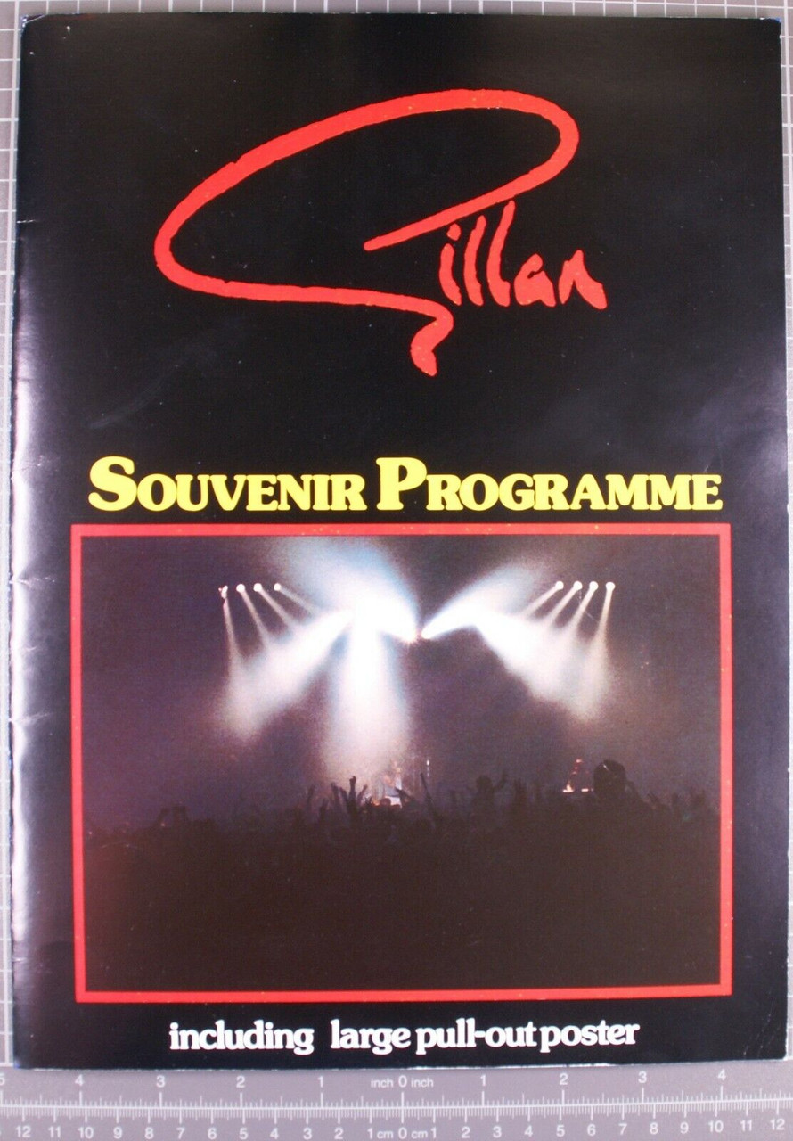 Gillan Deep Purple Program + Poster + Ticket Original Magic Tour Oxford ...