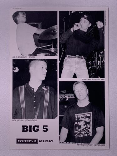 Big 5 Photo Original Step-1 Music Black And White Promo Circa Mid 1990s ...