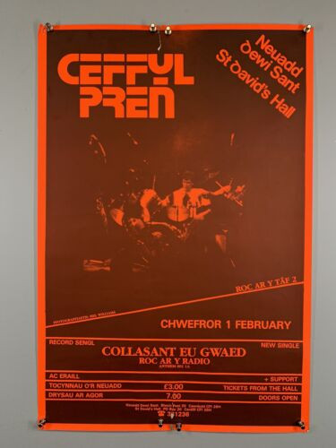 Ceffyl Pren NWOBHM Vintage Poster St David's Hall Cardiff 1985 ...