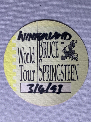 Bruce Springsteen Pass Ticket Original World Tour Germany 1993 ...