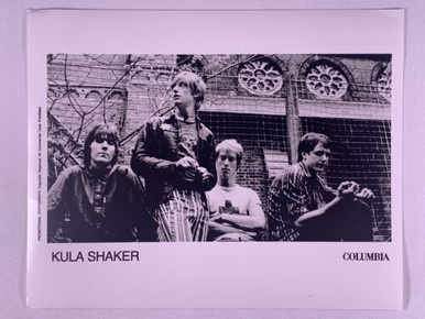 Kula Shaker Photo Vintage Official Columbia Records Circa 1990s - RockMemorabilia.com
