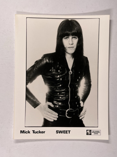 Sweet Photo Mick Tucker Black And White Press Promotion TBI Circa Early ...